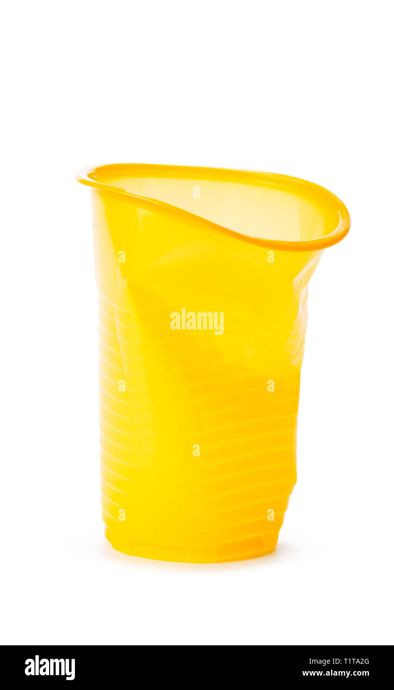 plastic cups isolated on white background Stock Photo - Alamy