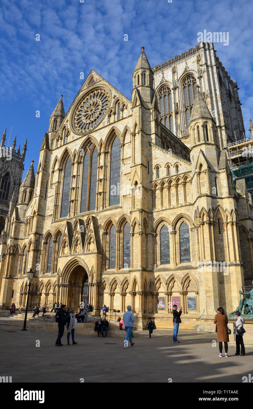 York Minster from Minster Yard, York, North Yorkshire, England ...