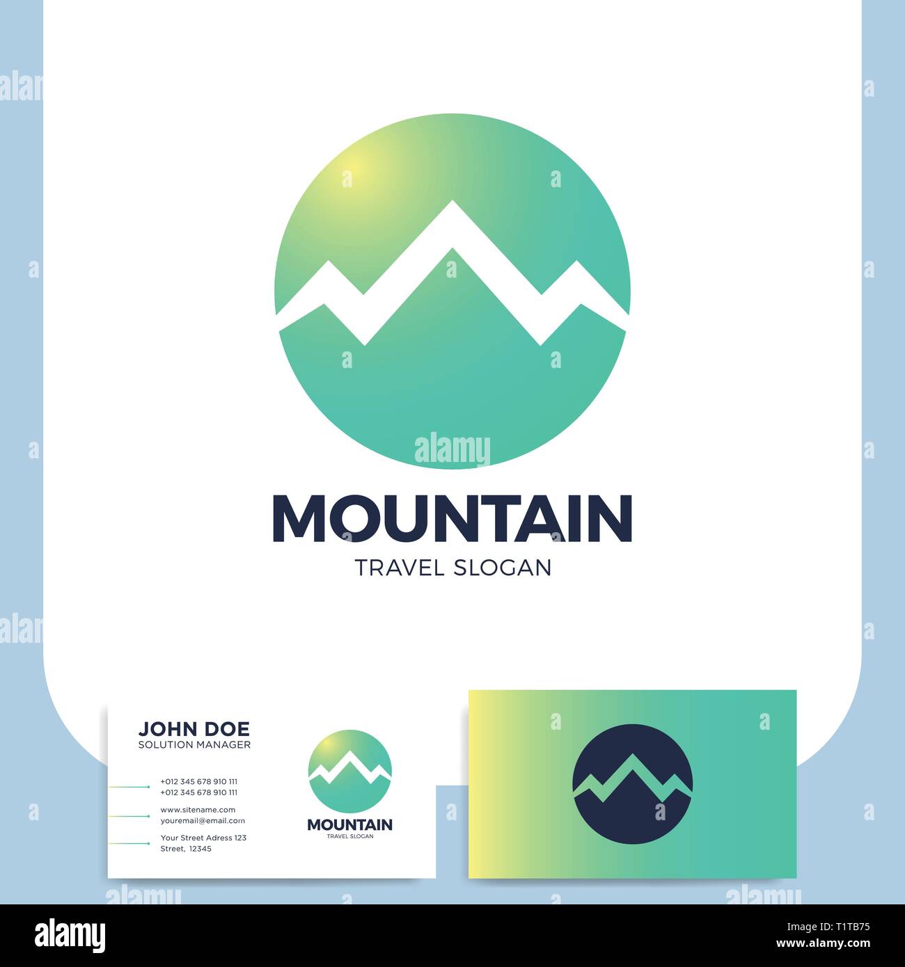 Mountains logo template outdoor adventure creative badge sign graphic ...