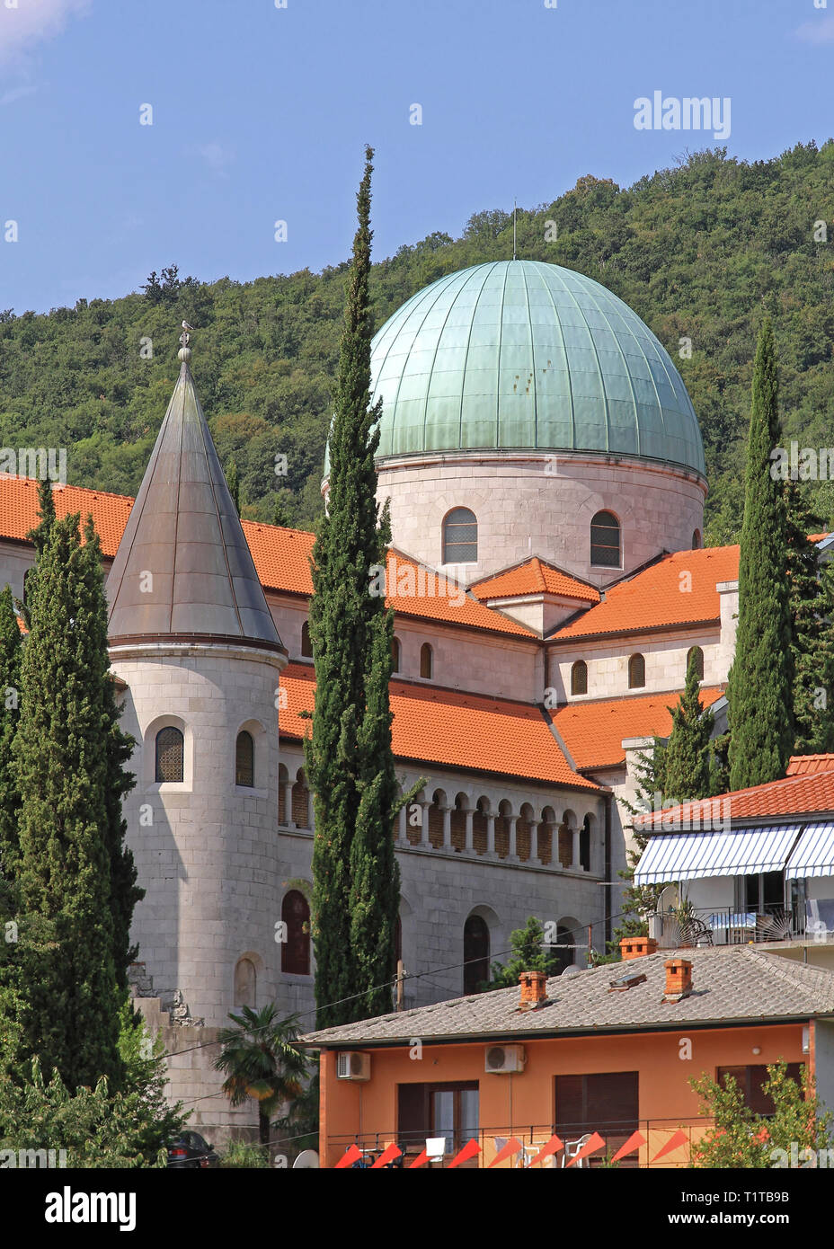 Our Lady of the Annunciation Catholic Church in Opatija Croatia Stock ...