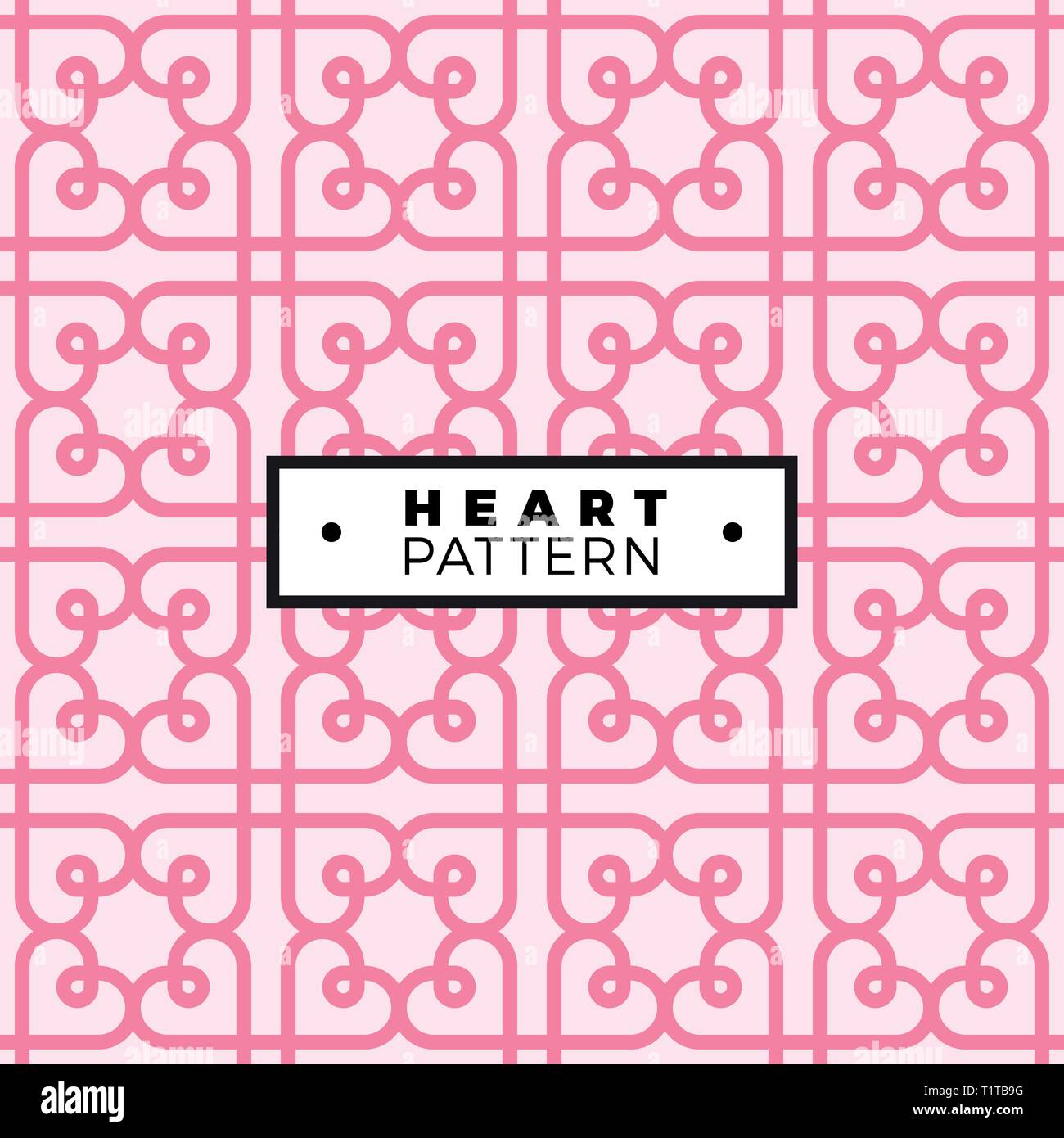 Seamless pattern Heart love line of logo design abstract elements and ...