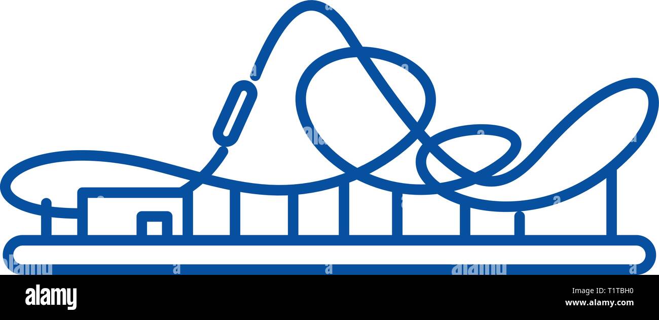 Roller coaster ride icon icon hi-res stock photography and images - Alamy