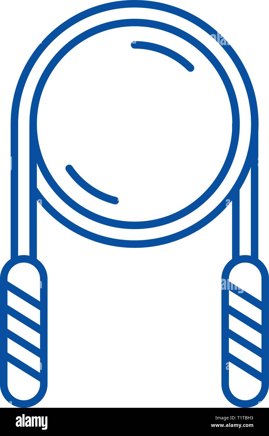 Rolling pin line icon concept. Rolling pin flat vector symbol, sign ...