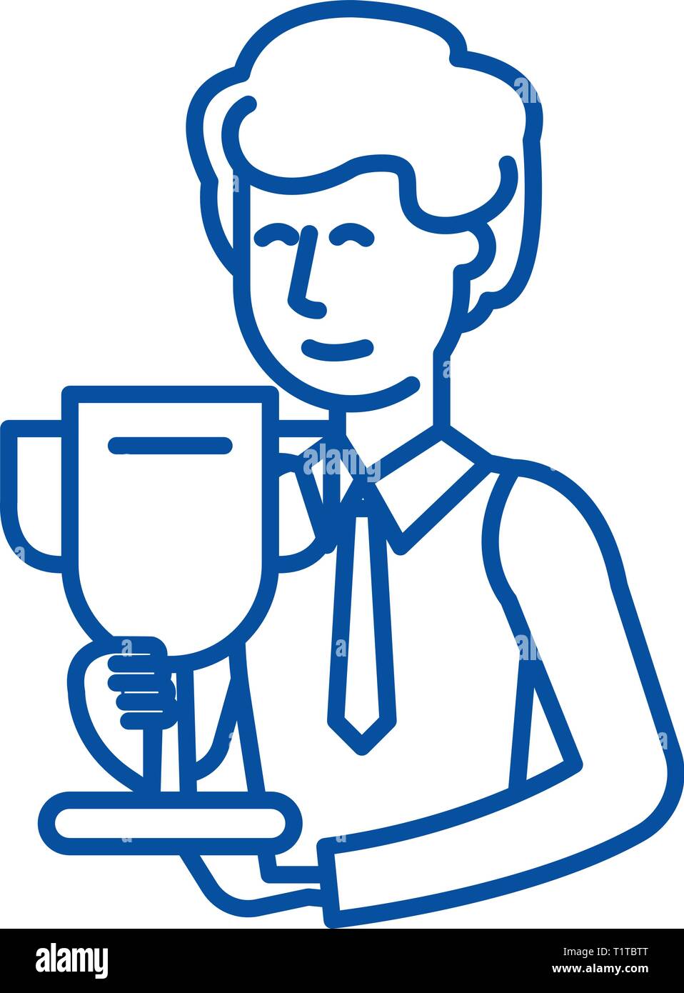 Science grant line icon concept. Science grant flat vector symbol, sign ...