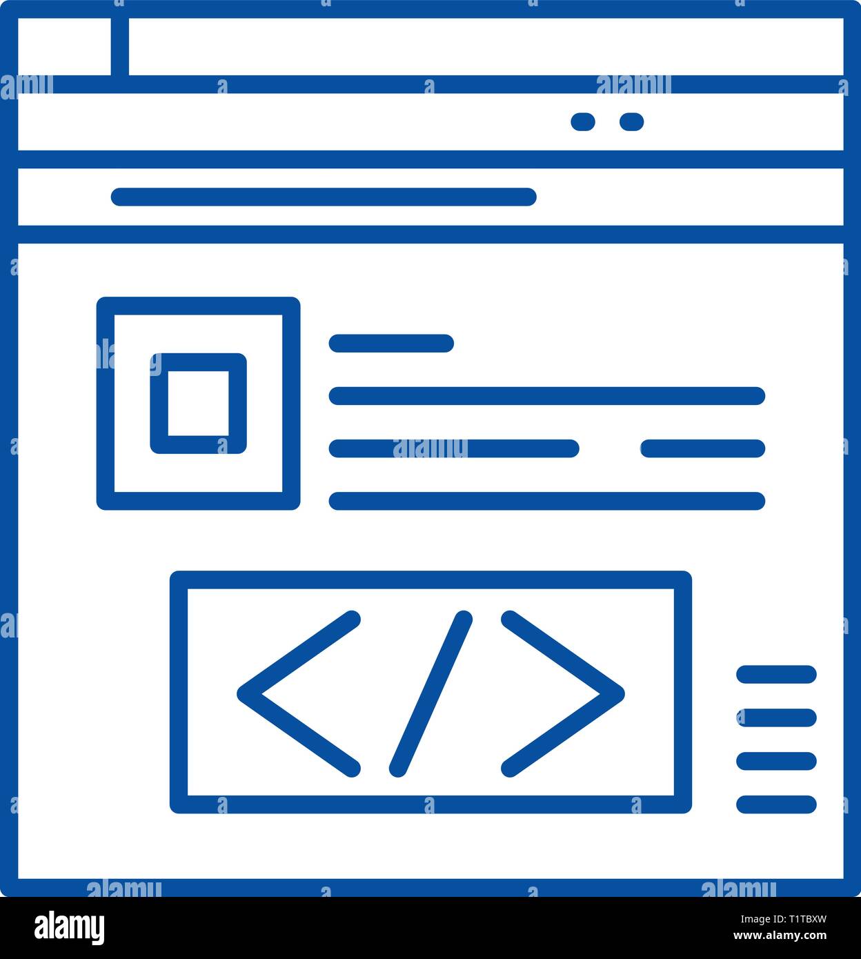 Search engine optimization line icon concept. Search engine ...