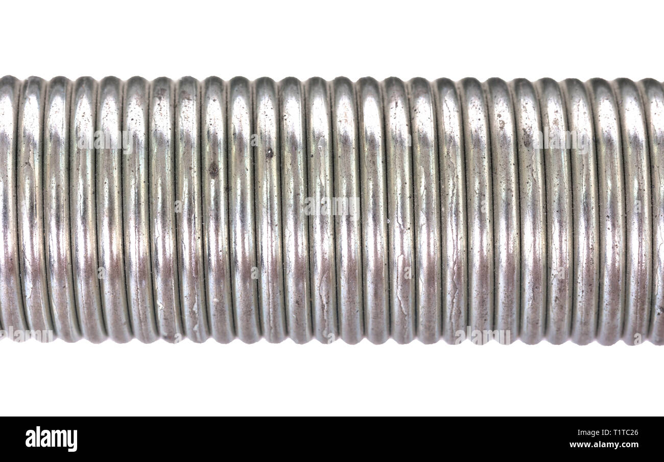 Metal spring isolated on a white background Stock Photo - Alamy