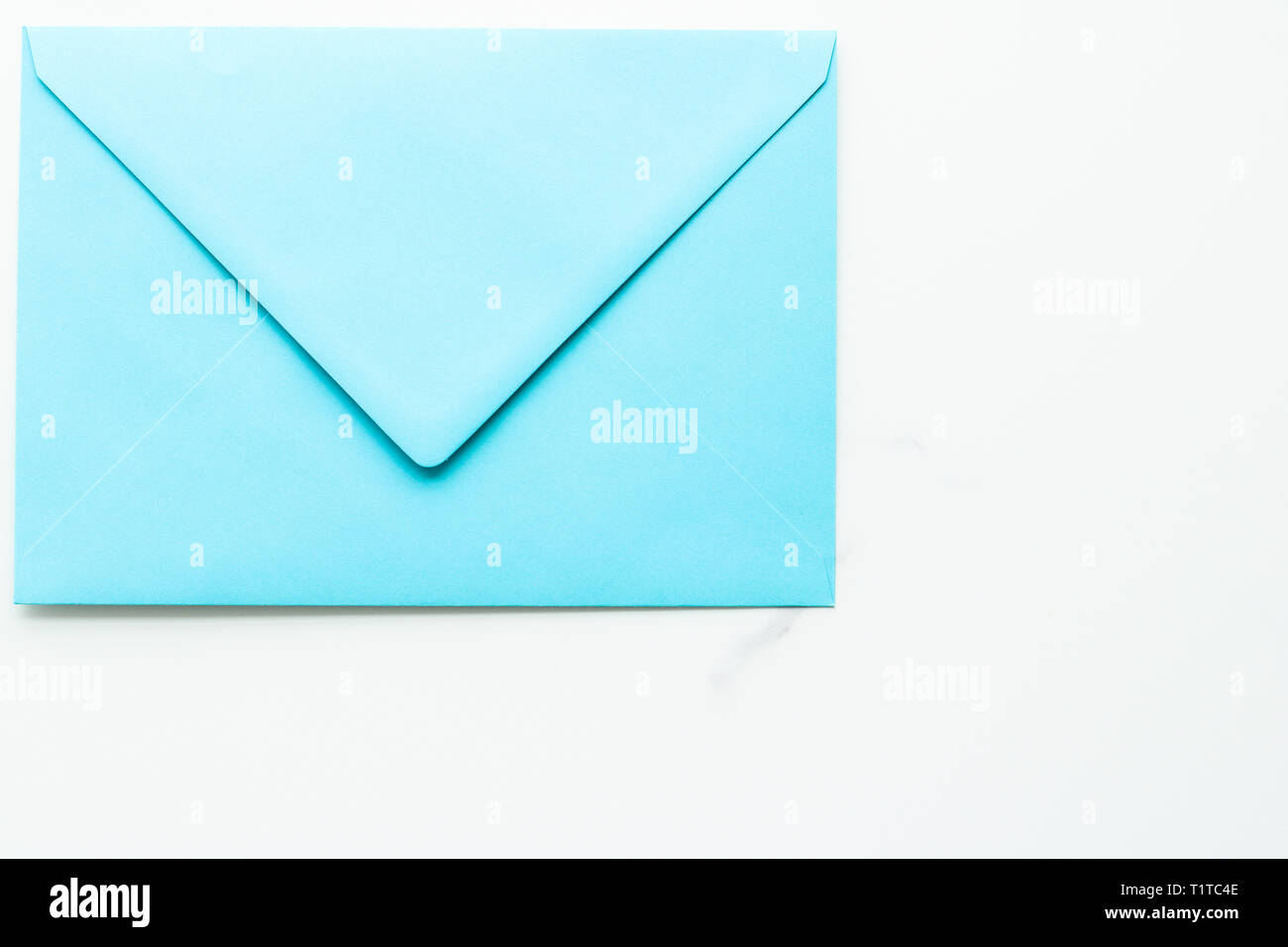 Communication, newsletter and business concept - Envelopes on marble ...