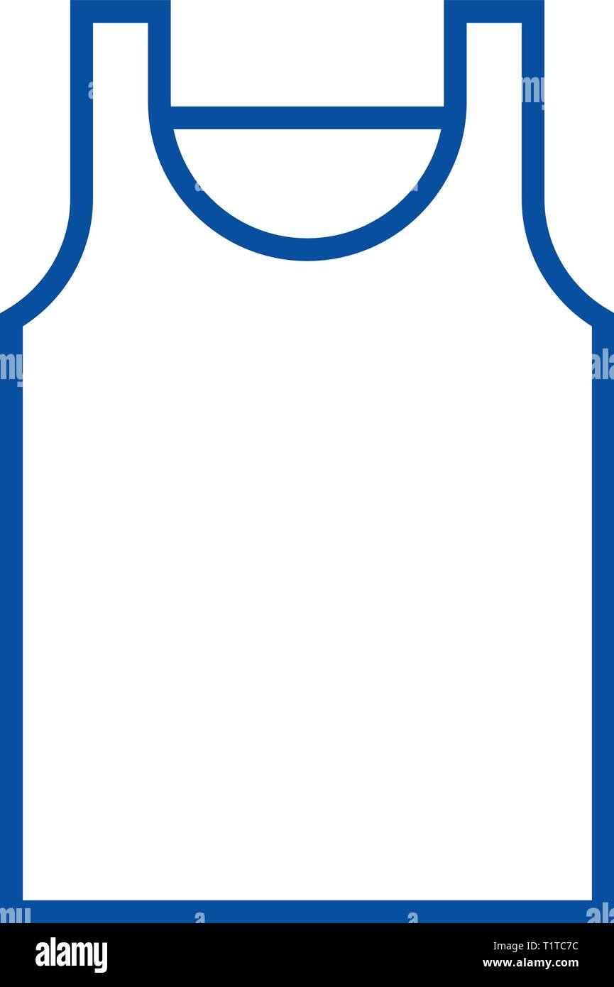 Singlet line icon concept. Singlet flat vector symbol, sign, outline ...