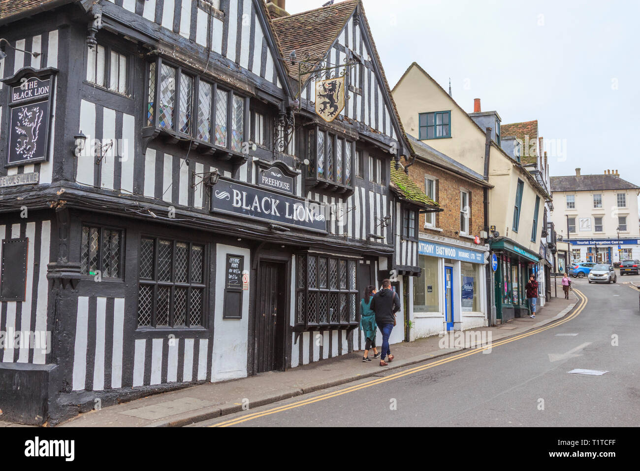 Bishops Stortford Town Centre High Street,Hertfordshire, England, UK ...