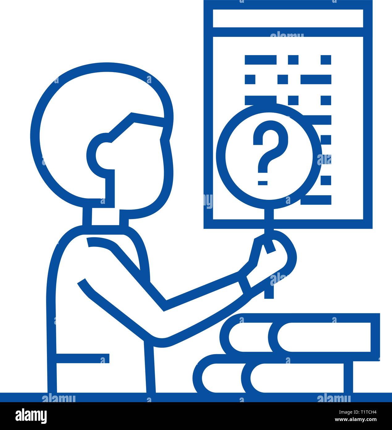 Software testing line icon concept. Software testing flat vector symbol ... Software testing line icon concept. Software testing flat vector symbol ...