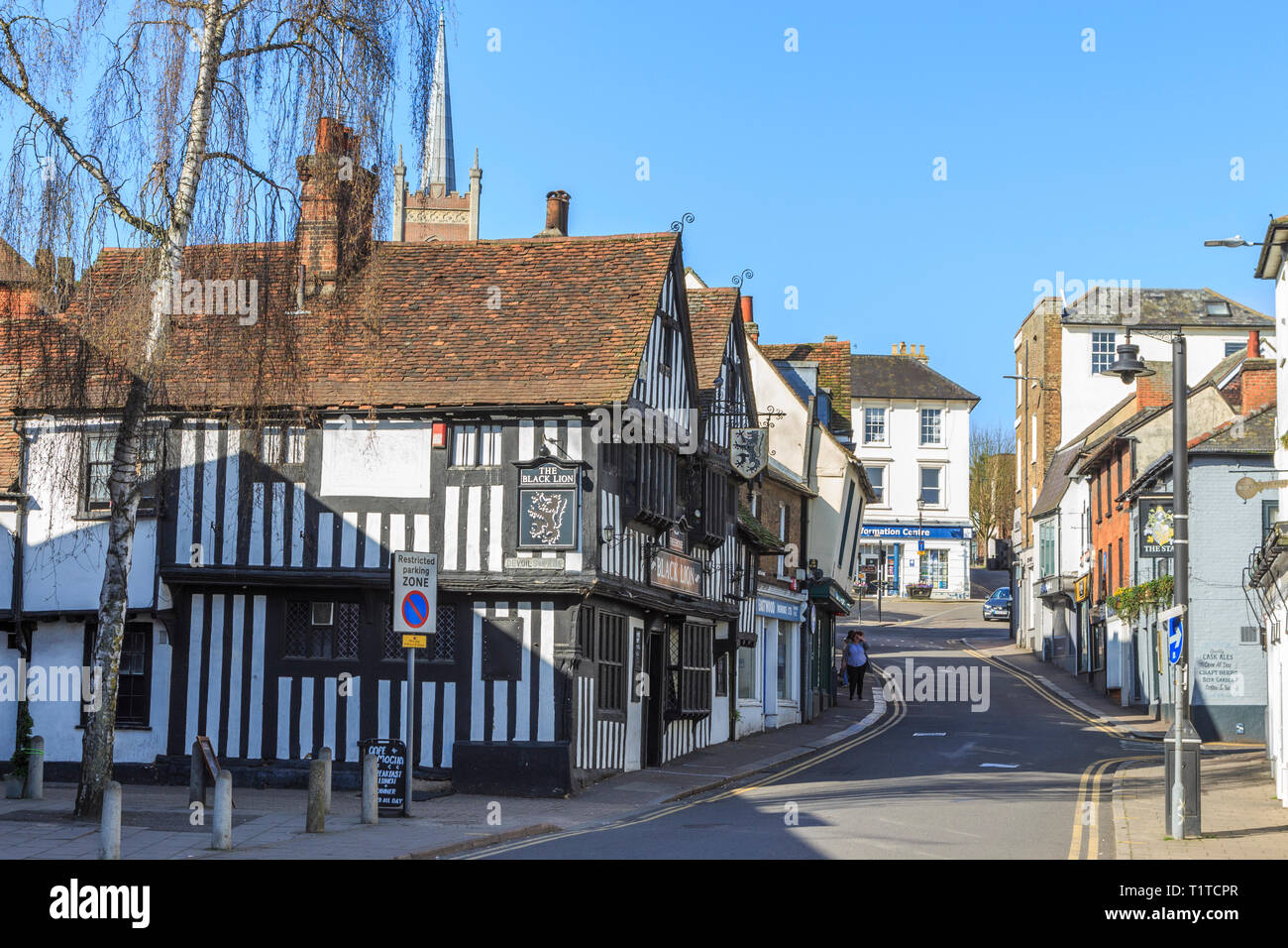 Bishops Stortford Town Centre High Street, Hertfordshire, England, UK ...