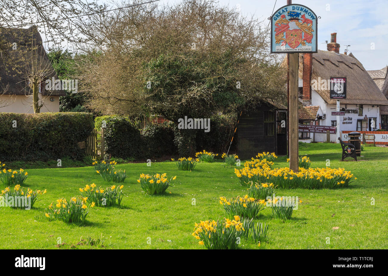 Great Dunmow Town Centre High Street, Essex, England Stock Photo - Alamy