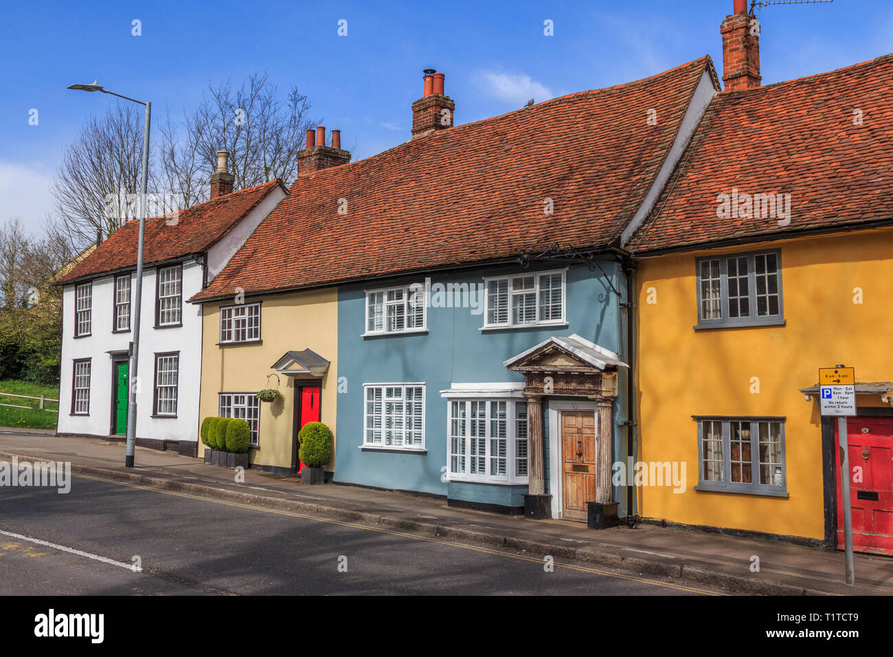 Great Dunmow Town Centre High Street, Essex, England Stock Photo - Alamy