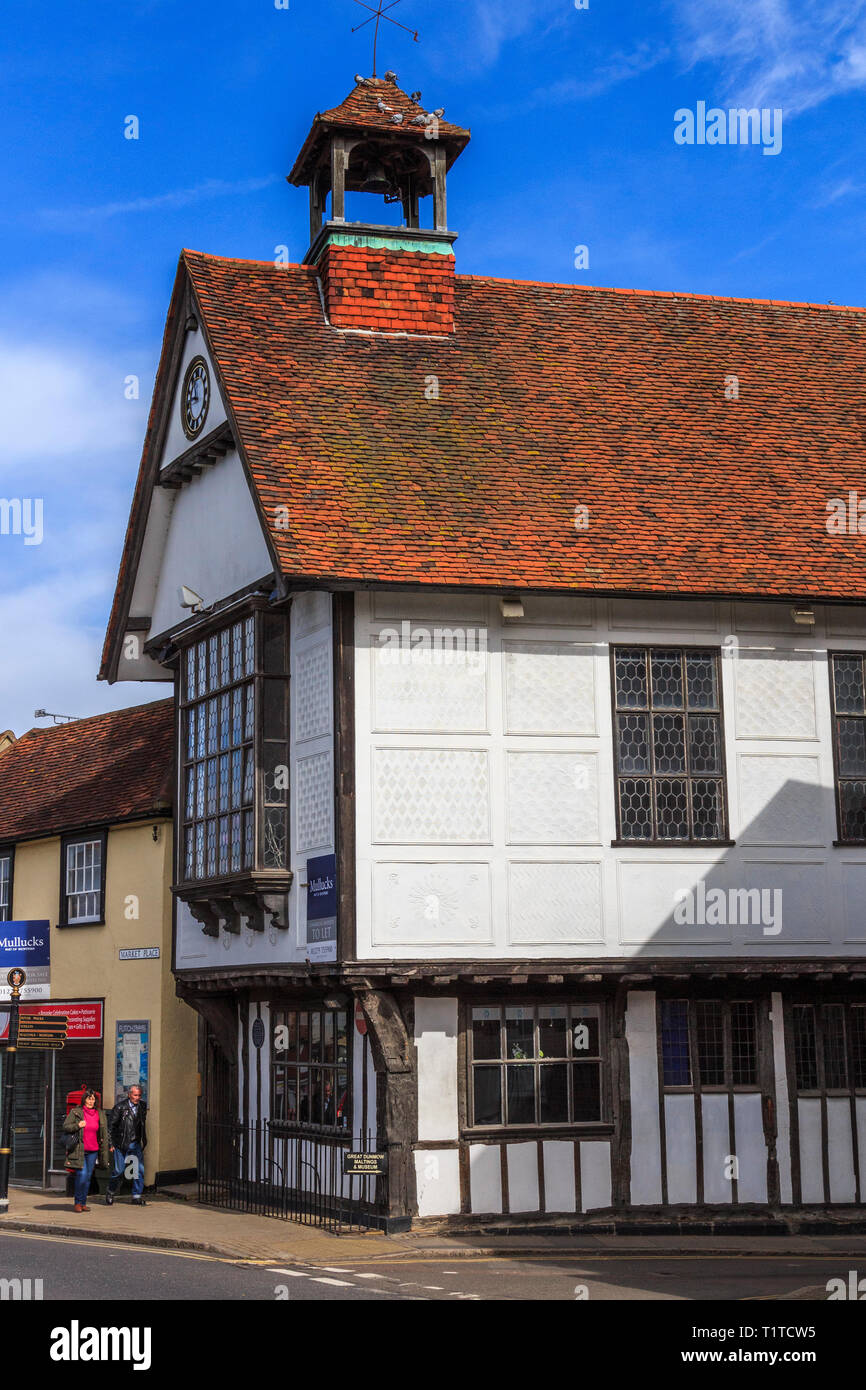 Great Dunmow Town Centre High Street, Essex, England Stock Photo - Alamy