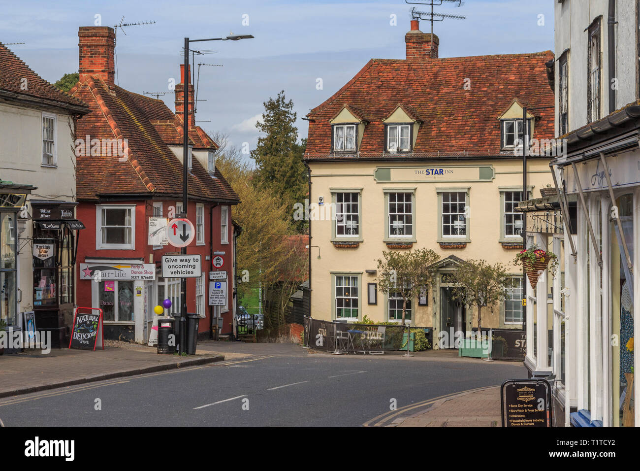Great Dunmow Town Centre High Street, Essex, England Stock Photo - Alamy