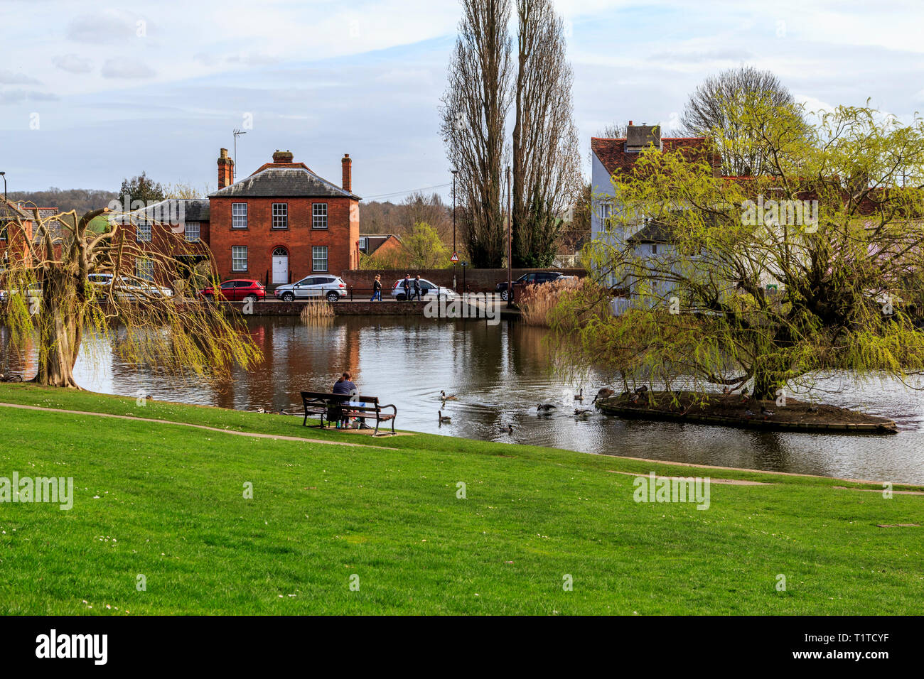 Great Dunmow Town Centre High Street, Essex, England Stock Photo - Alamy