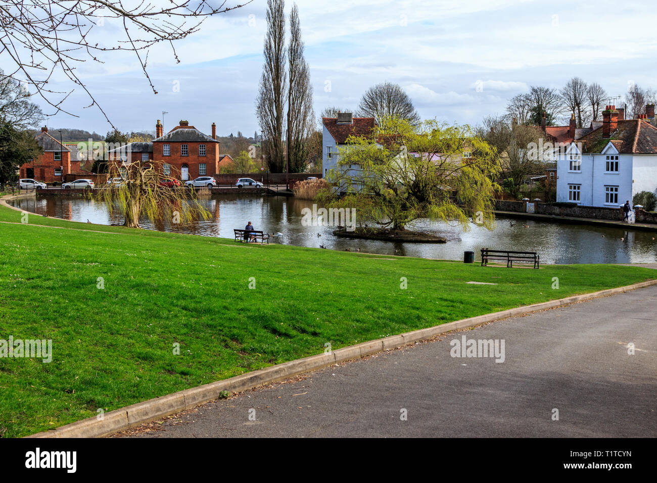 Great Dunmow Town Centre High Street, Essex, England Stock Photo - Alamy