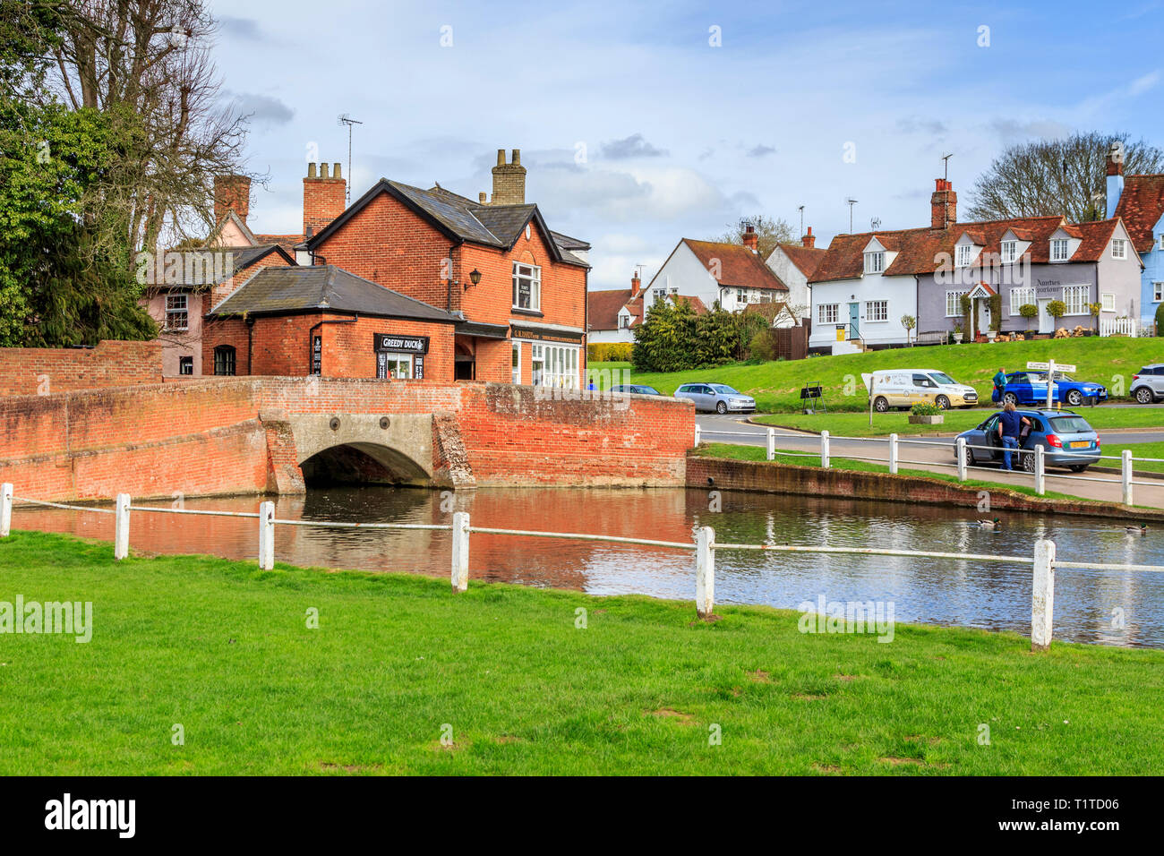 Finchingfield Village High Street, Essex, England, UK, GB Stock Photo ...