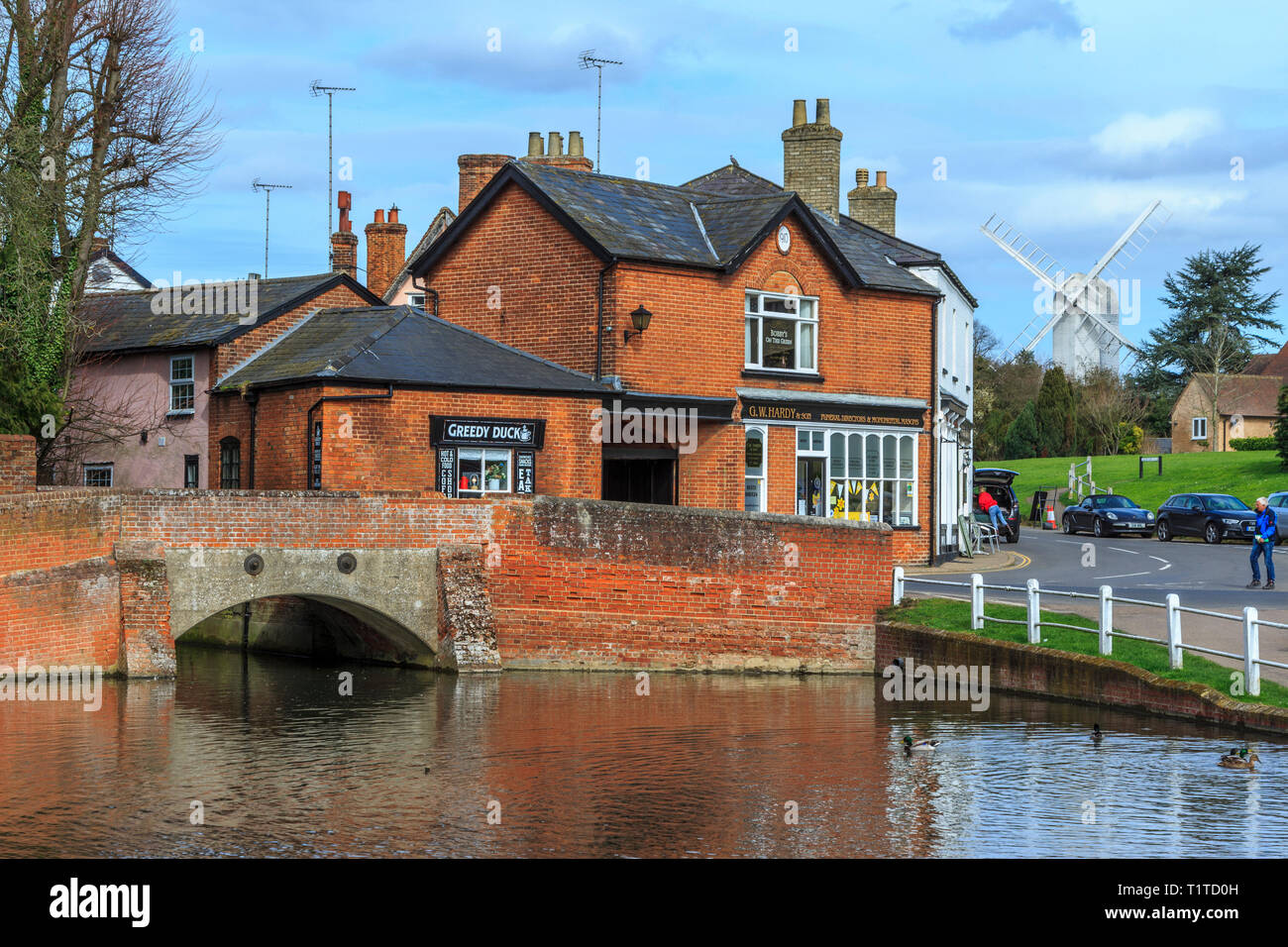 Finchingfield Village High Street, Essex, England, UK, GB Stock Photo ...