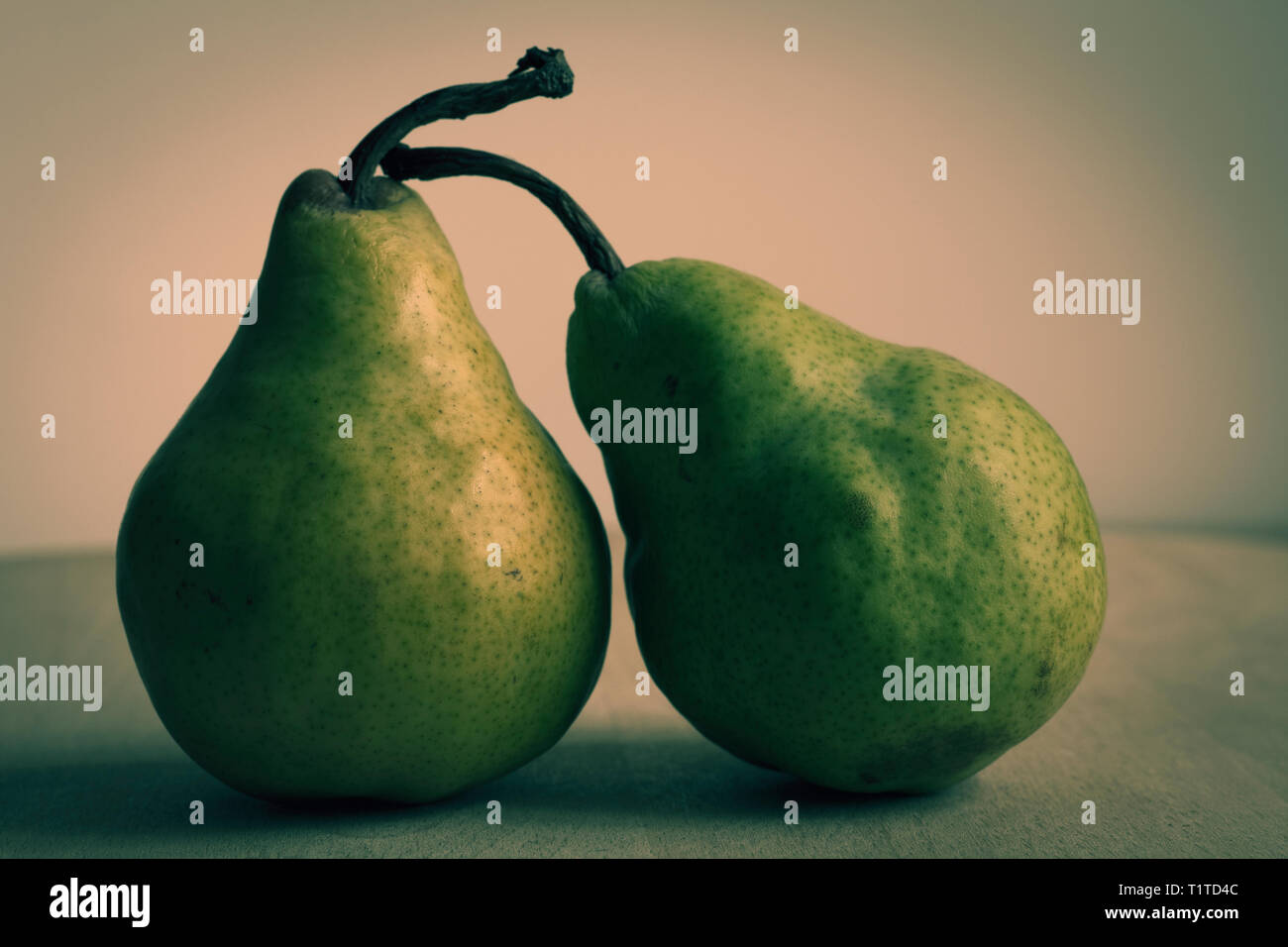 Two pears still life Stock Photo - Alamy
