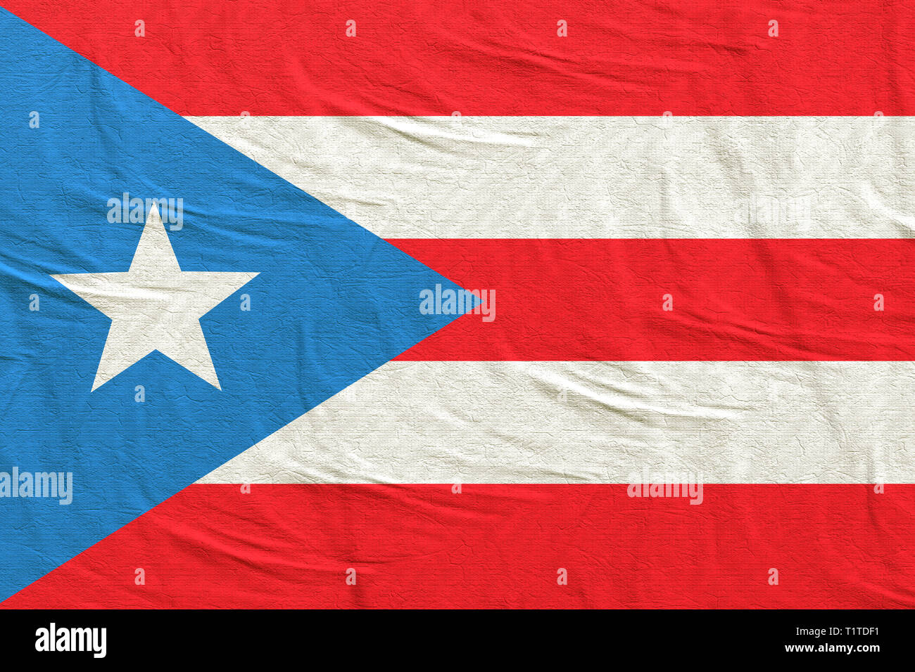 3d rendering of Commonwealth of Puerto Rico flag Stock Photo - Alamy