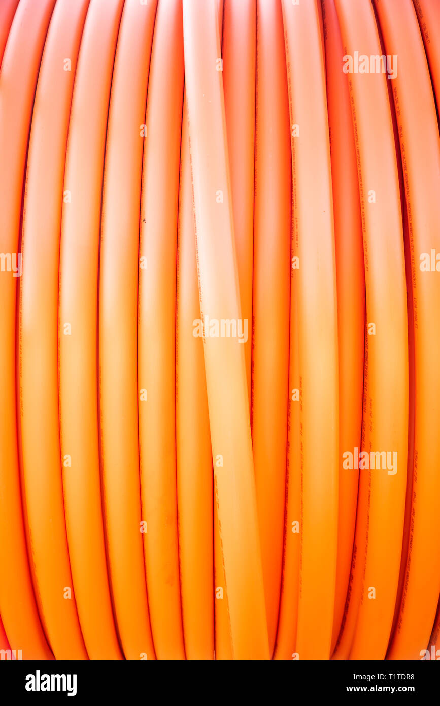 High tension wire spool hi-res stock photography and images - Alamy