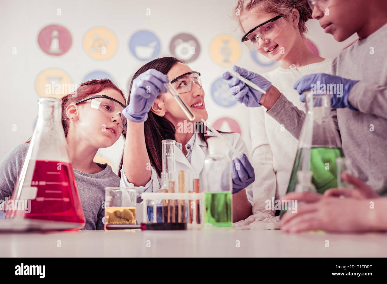 Children Following Teacher High Resolution Stock Photography and Images ...
