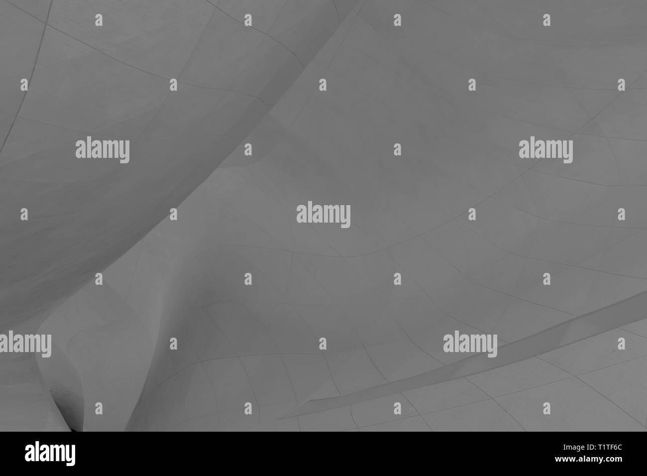 Monochrome refined fragment of contemporary public building, abstract ...