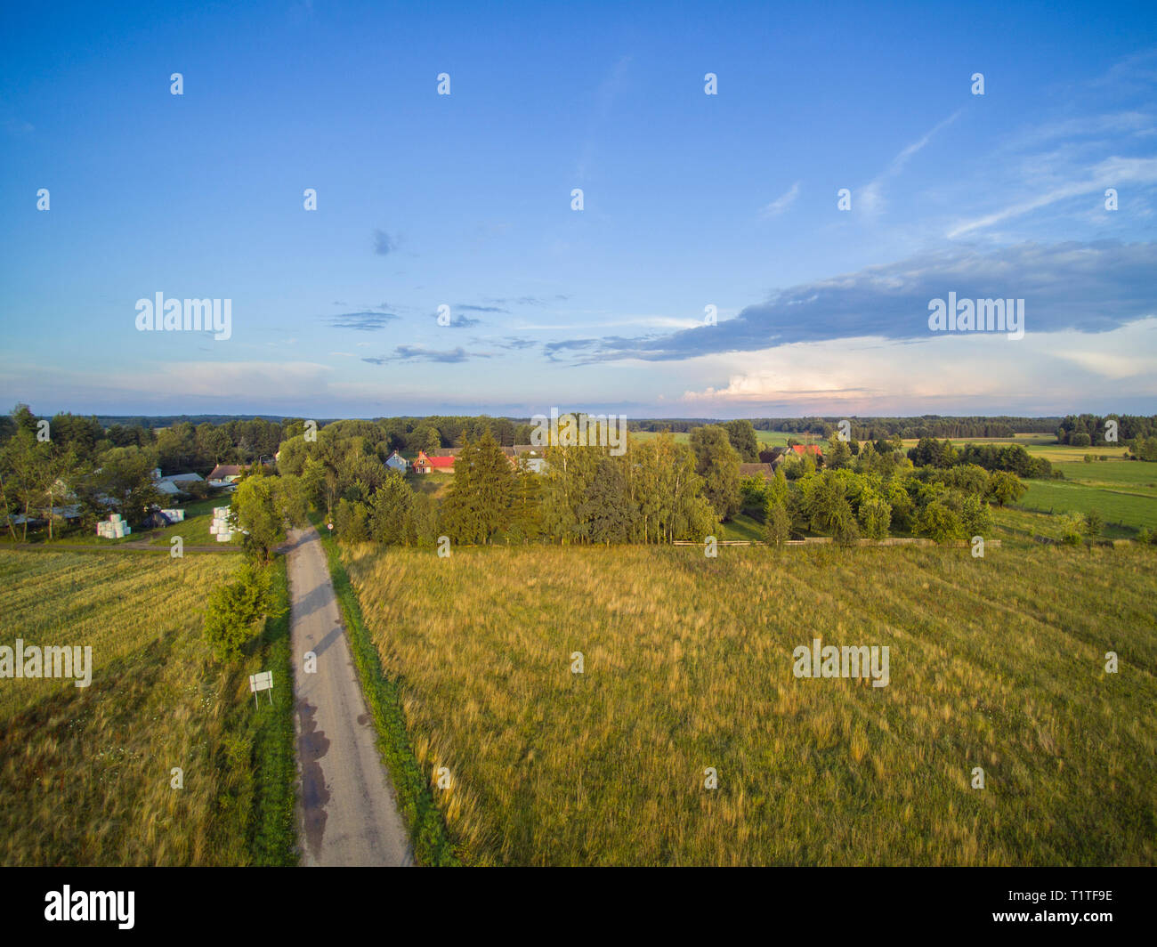 village in Poland, agricultural area Stock Photo - Alamy