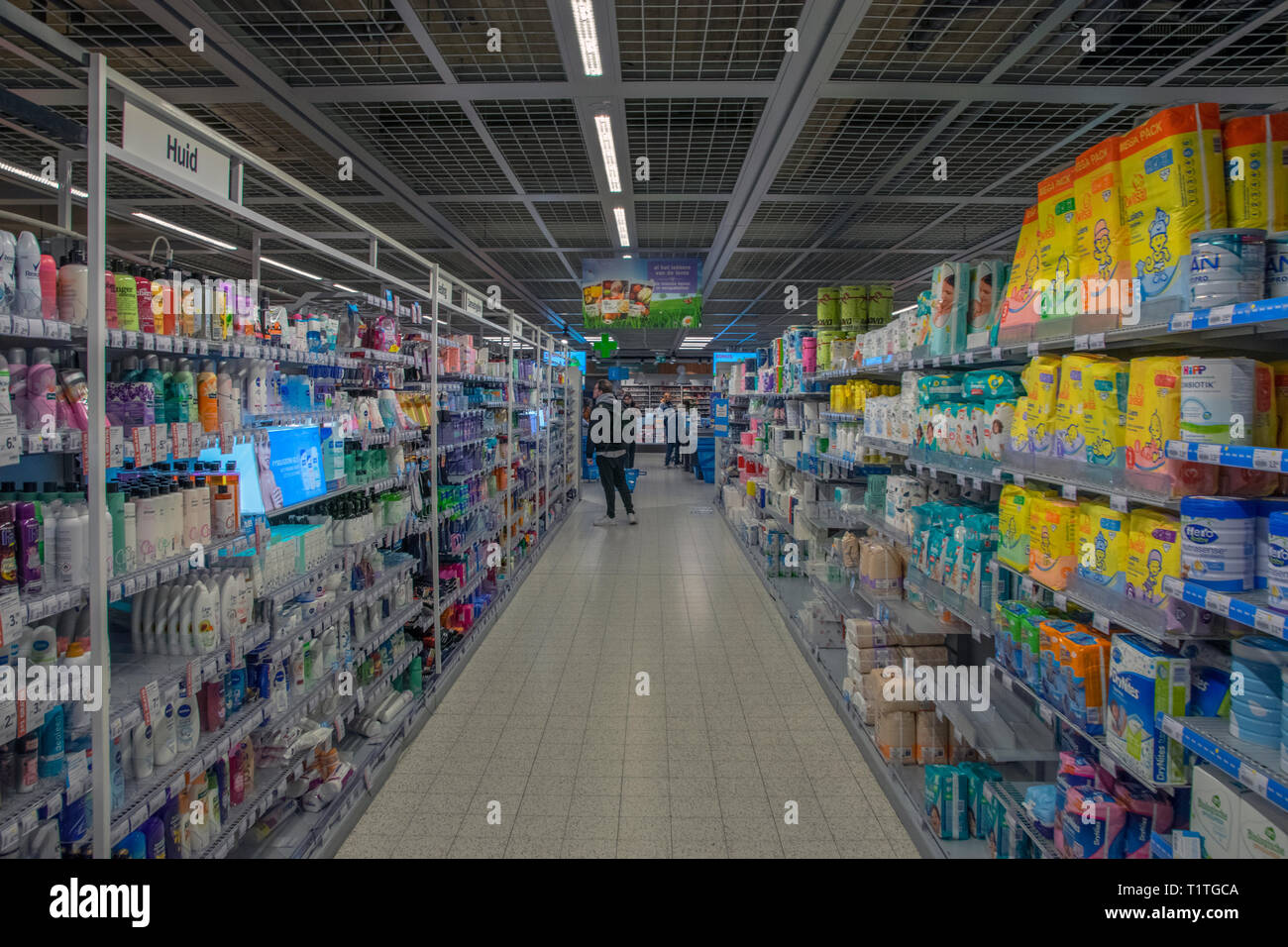 Inside A AH Supermarket At Amsterdam The Netherlands 2019 Stock Photo ...