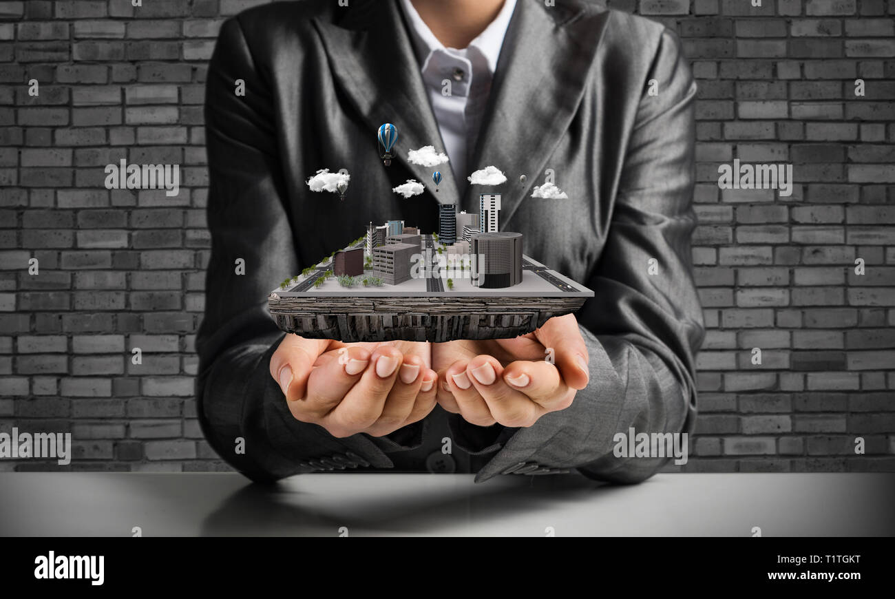 Concept of modern urban development Stock Photo - Alamy