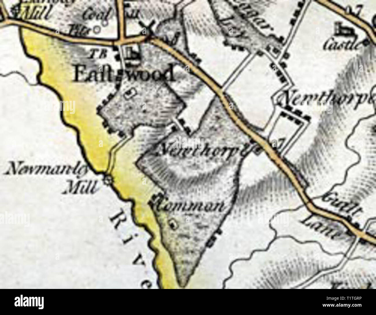 Map of nottinghamshire 1774 hi-res stock photography and images - Alamy