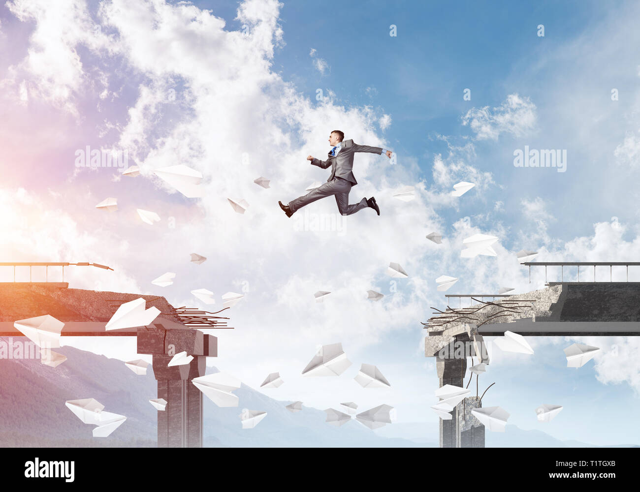 Problems and difficulties overcoming concept Stock Photo - Alamy