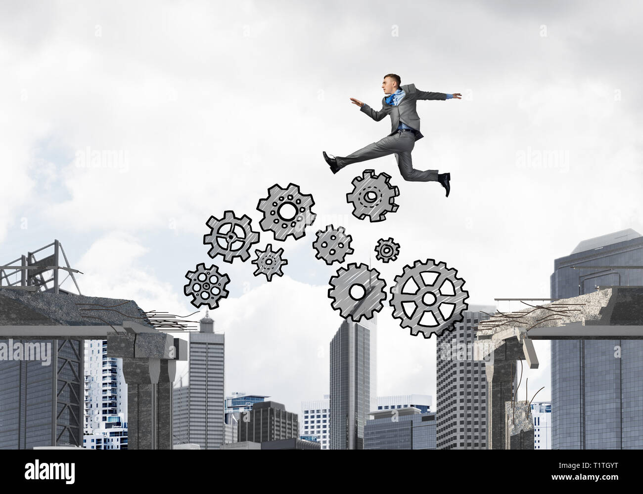 Problem and difficulties overcoming concept Stock Photo - Alamy