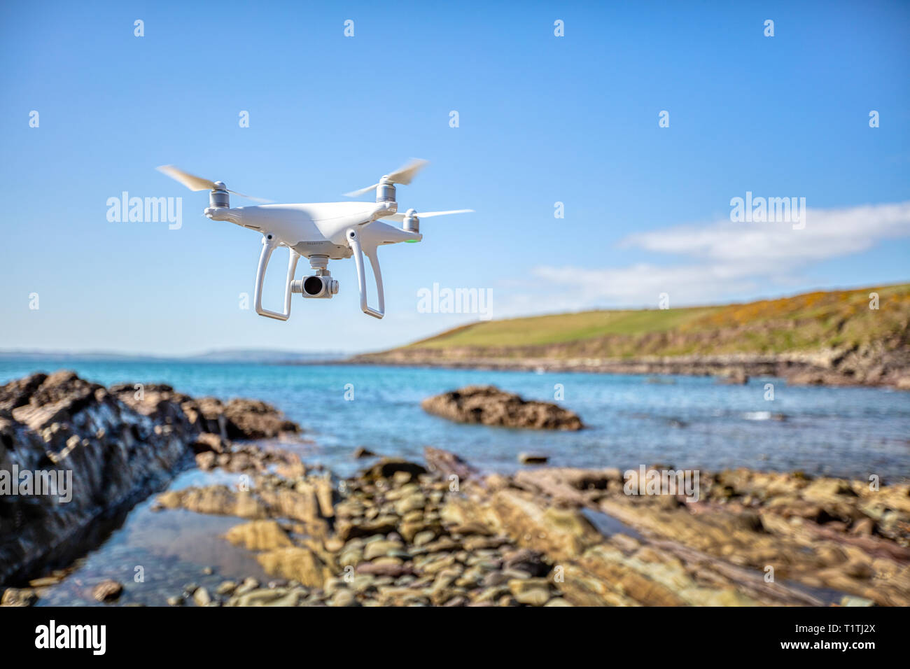 Drone in action Stock Photo - Alamy