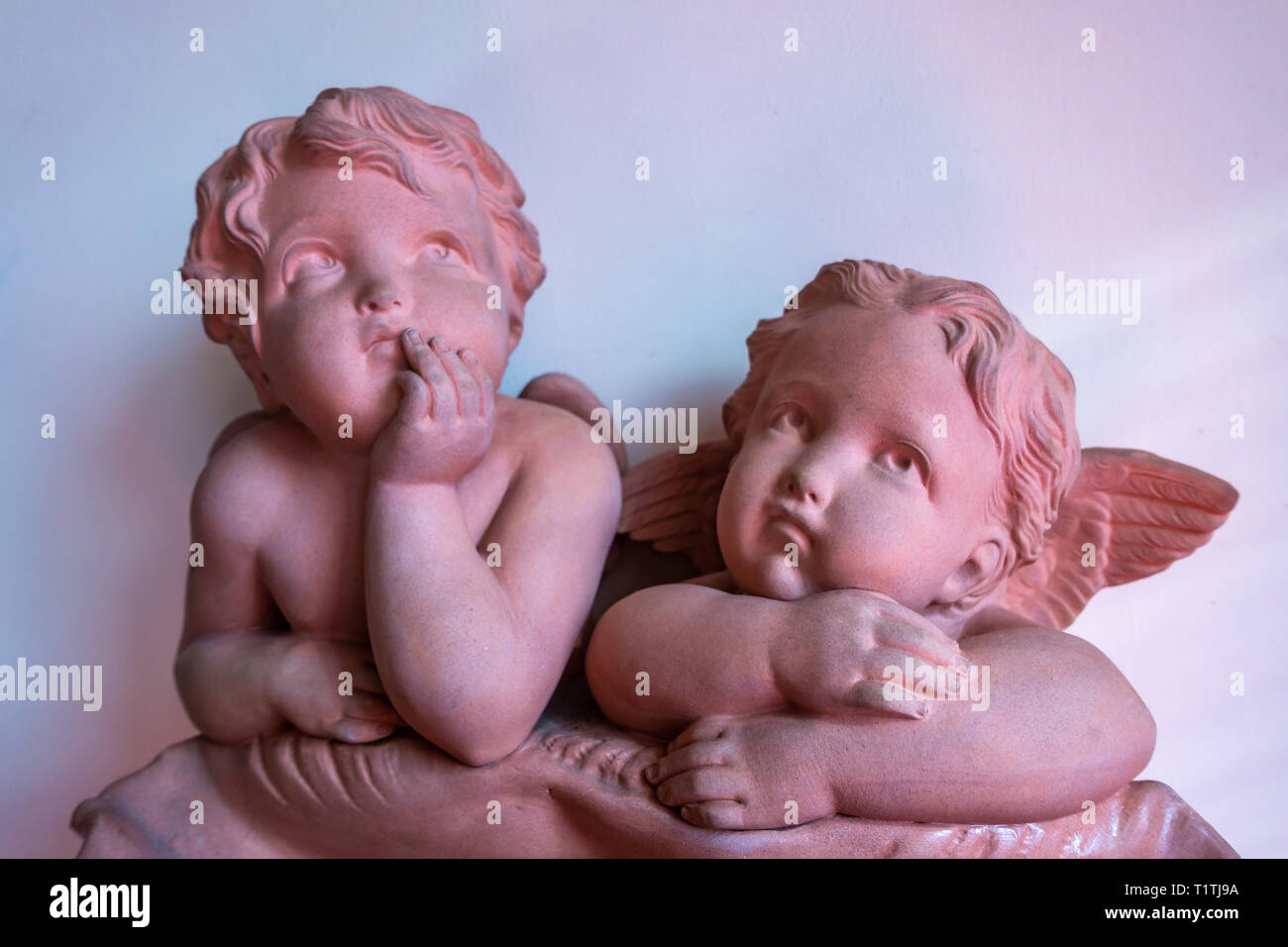 Two cherubim looking hi-res stock photography and images - Alamy