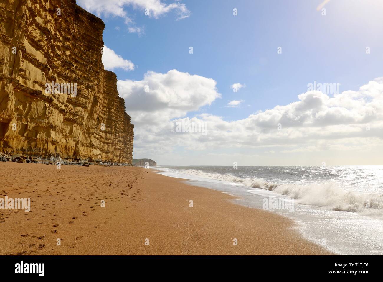 West bay cliffs Stock Photo - Alamy