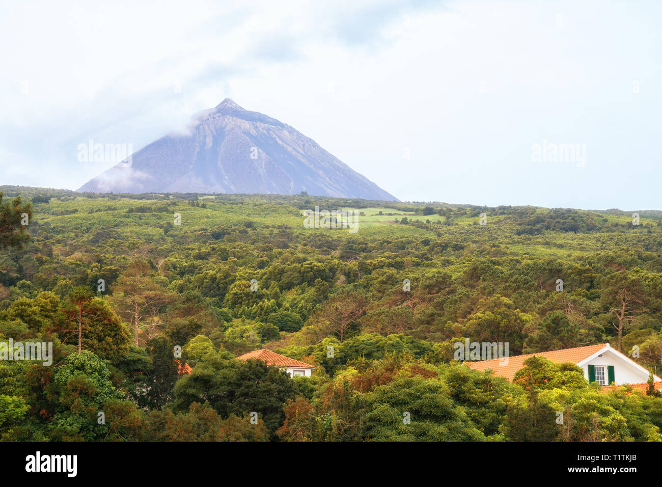 View of Pico Volcano on Pico Island, Azores Islands Stock Photo - Alamy