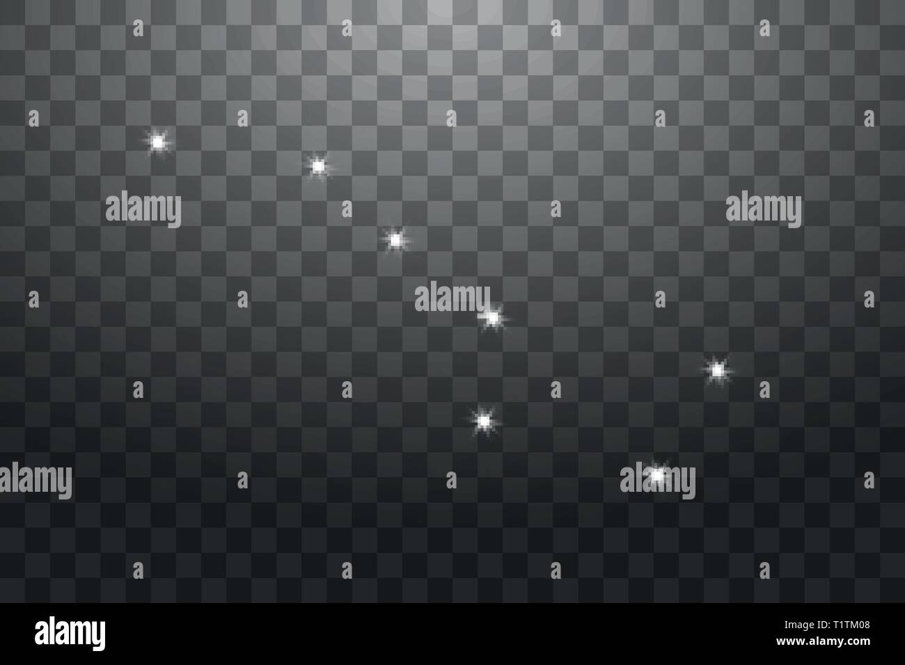 Big Dipper Zodiac Sign of the Beautiful Bright Stars on a transparent ...