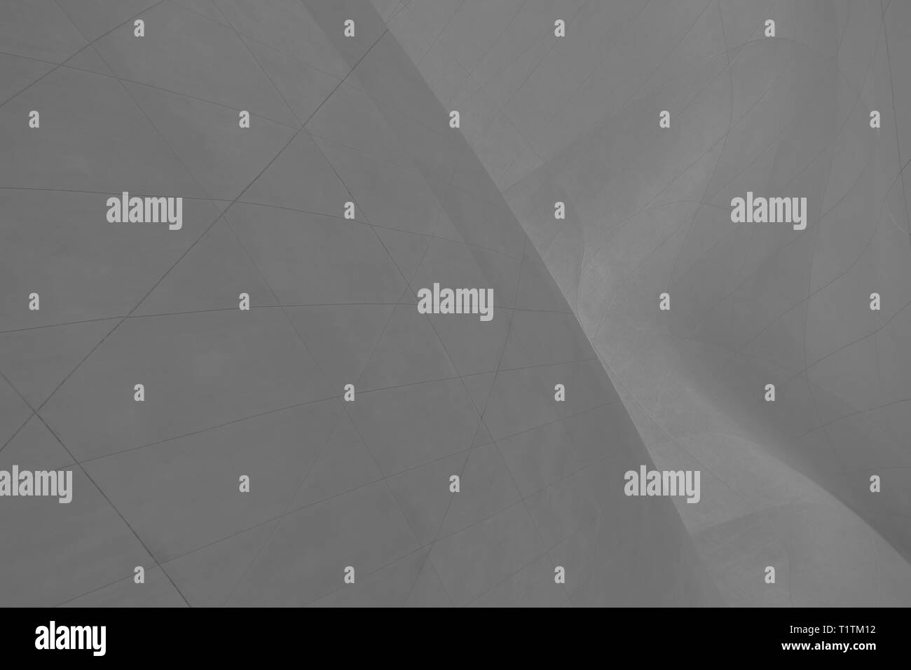 Monochrome refined fragment of contemporary public building, abstract ...