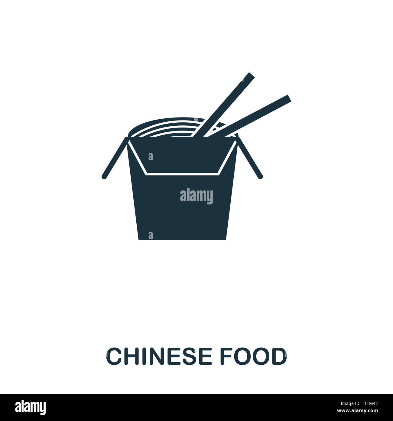 Chinese food icon mobile Cut Out Stock Images & Pictures - Alamy