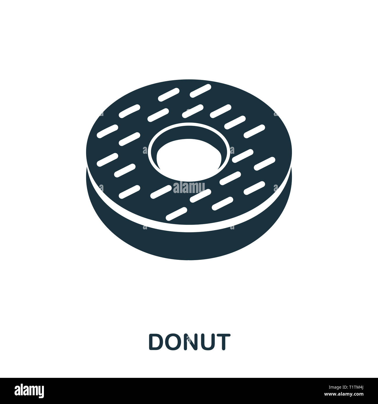 Donuts icon. Mobile apps, printing and more usage. Simple element sing ...