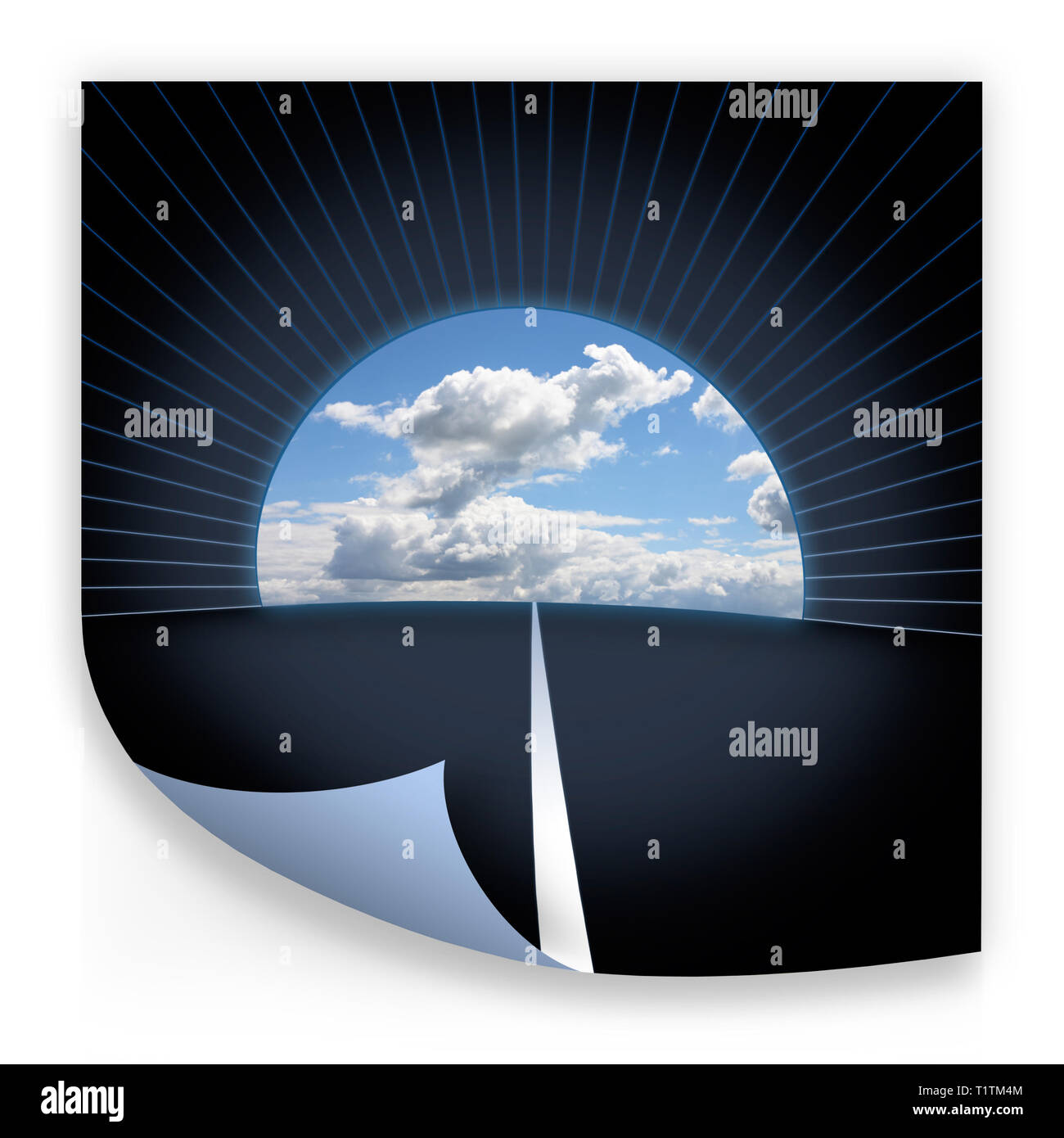 Curved freeway Cut Out Stock Images & Pictures - Alamy