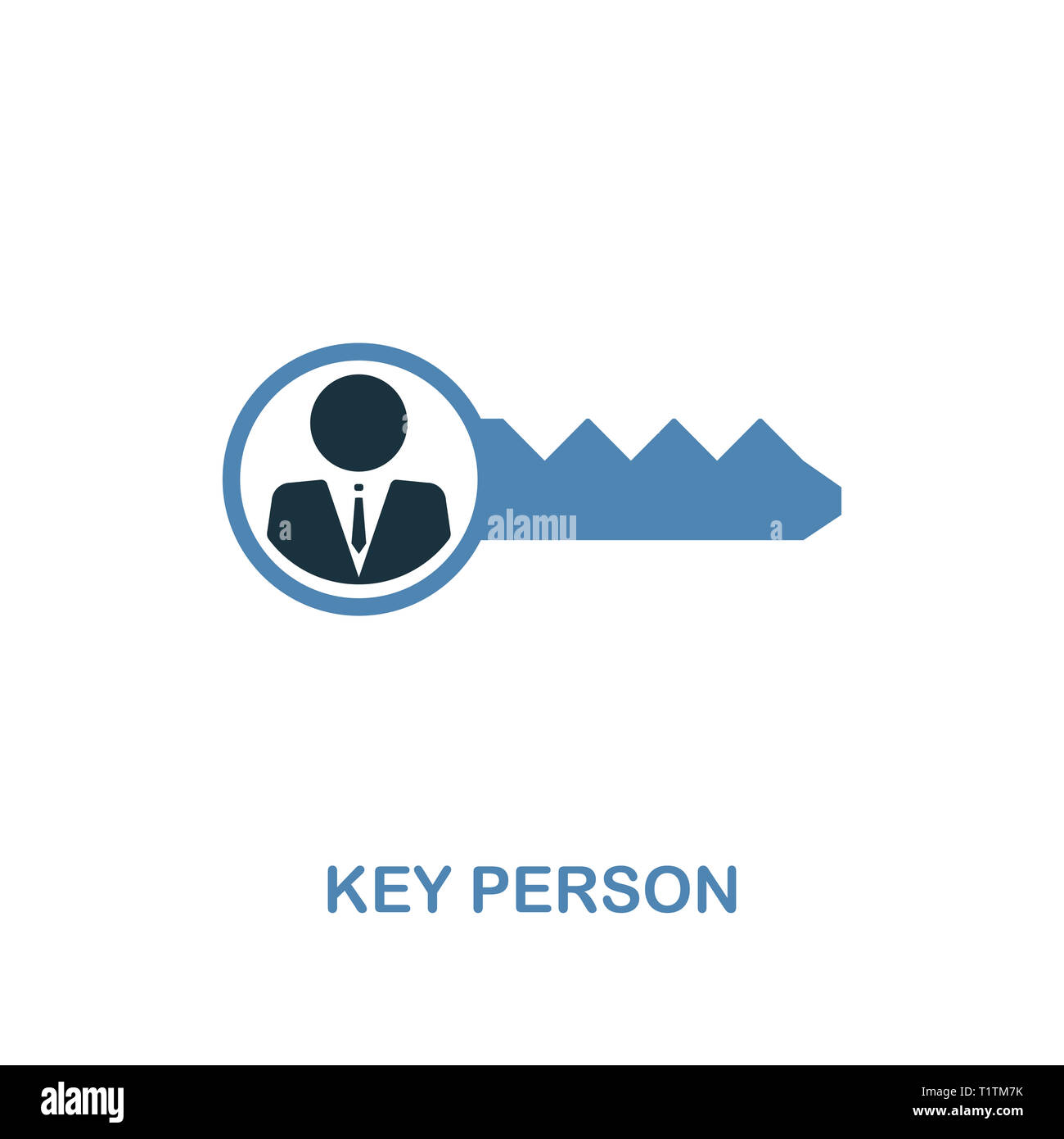 Key Person creative icon. Simple illustration. Key Person icon from ...