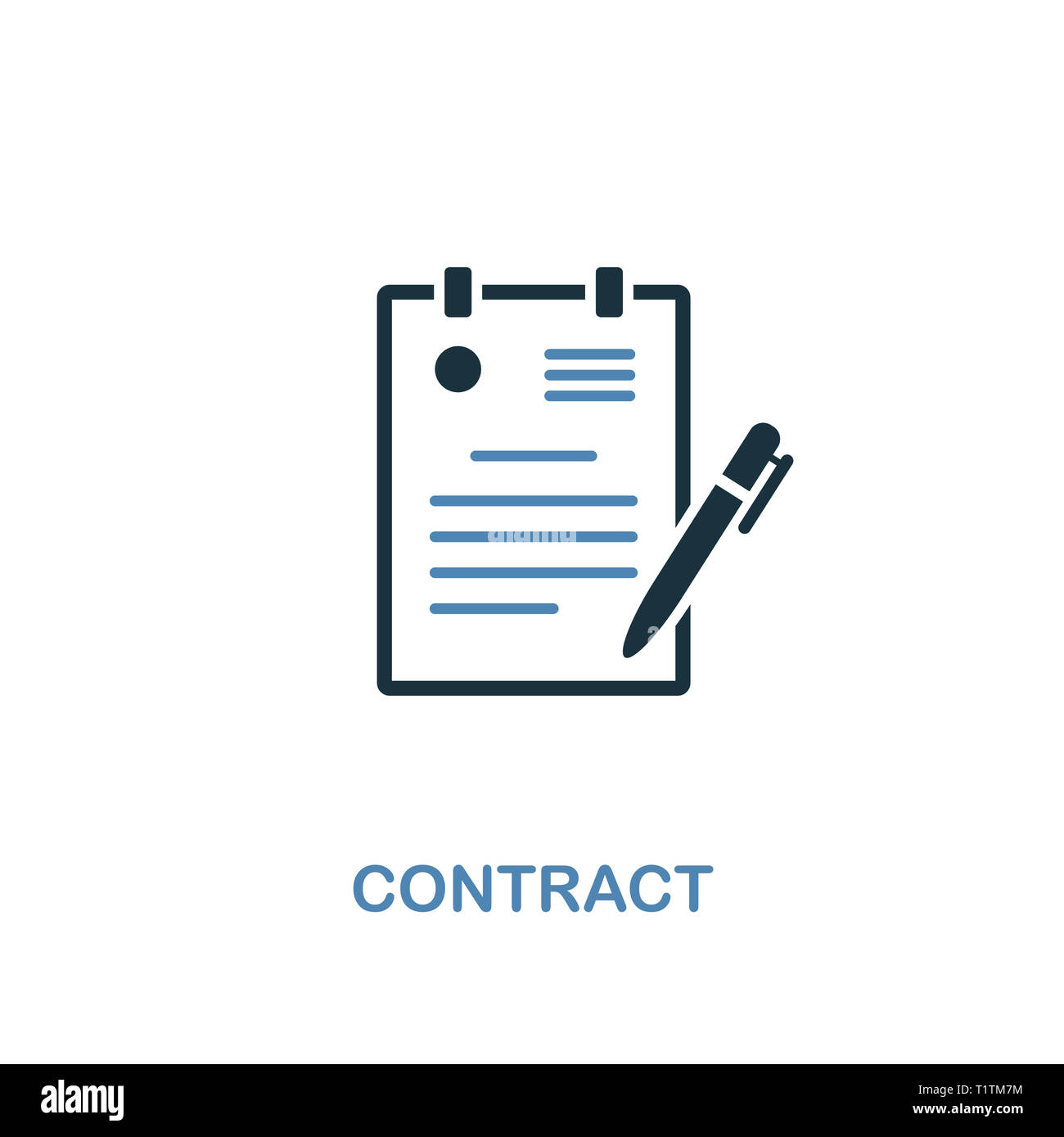 Contract creative icon. Simple illustration. Contract icon from human ...