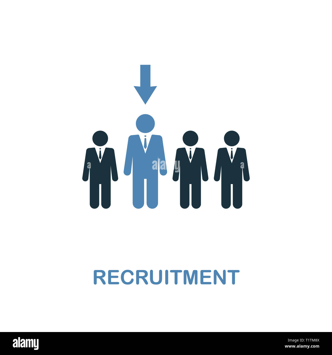 Recruitment creative icon. Simple illustration. Recruitment icon from ...