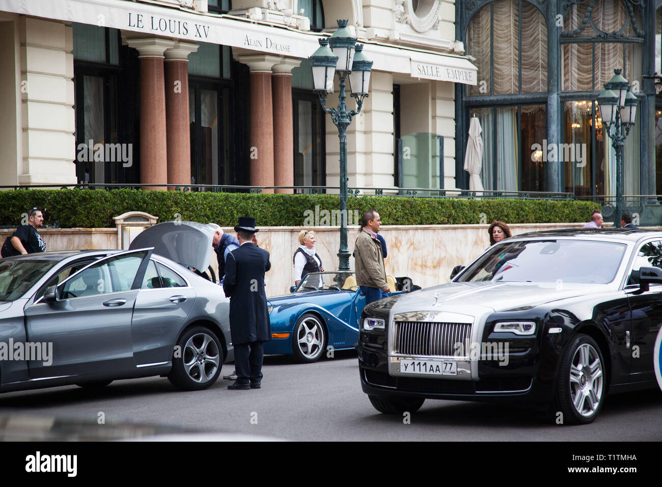 Luxury cars in Monaco Stock Photo - Alamy