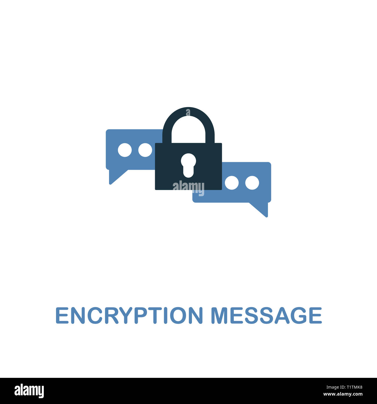 Encryption Message icon in two colors. Premium design from internet security icons collection ...