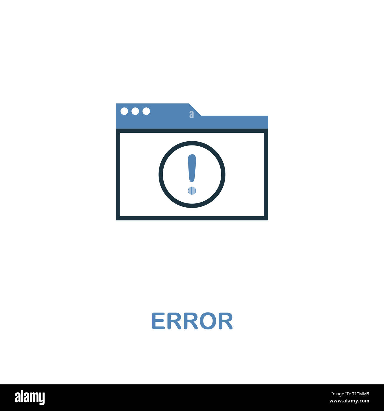 Error icon in two colors. Premium design from internet security icons collection. Pixel perfect ...
