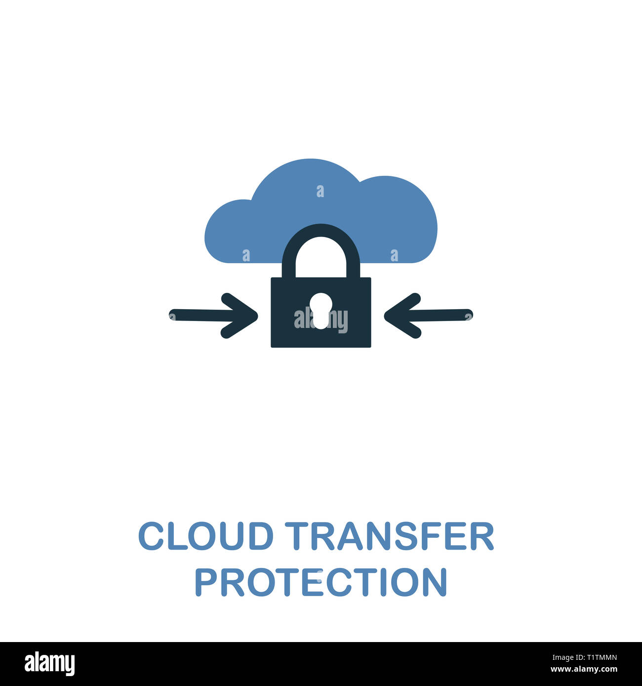 Cloud Transfer Protection icon in two colors. Premium design from ...
